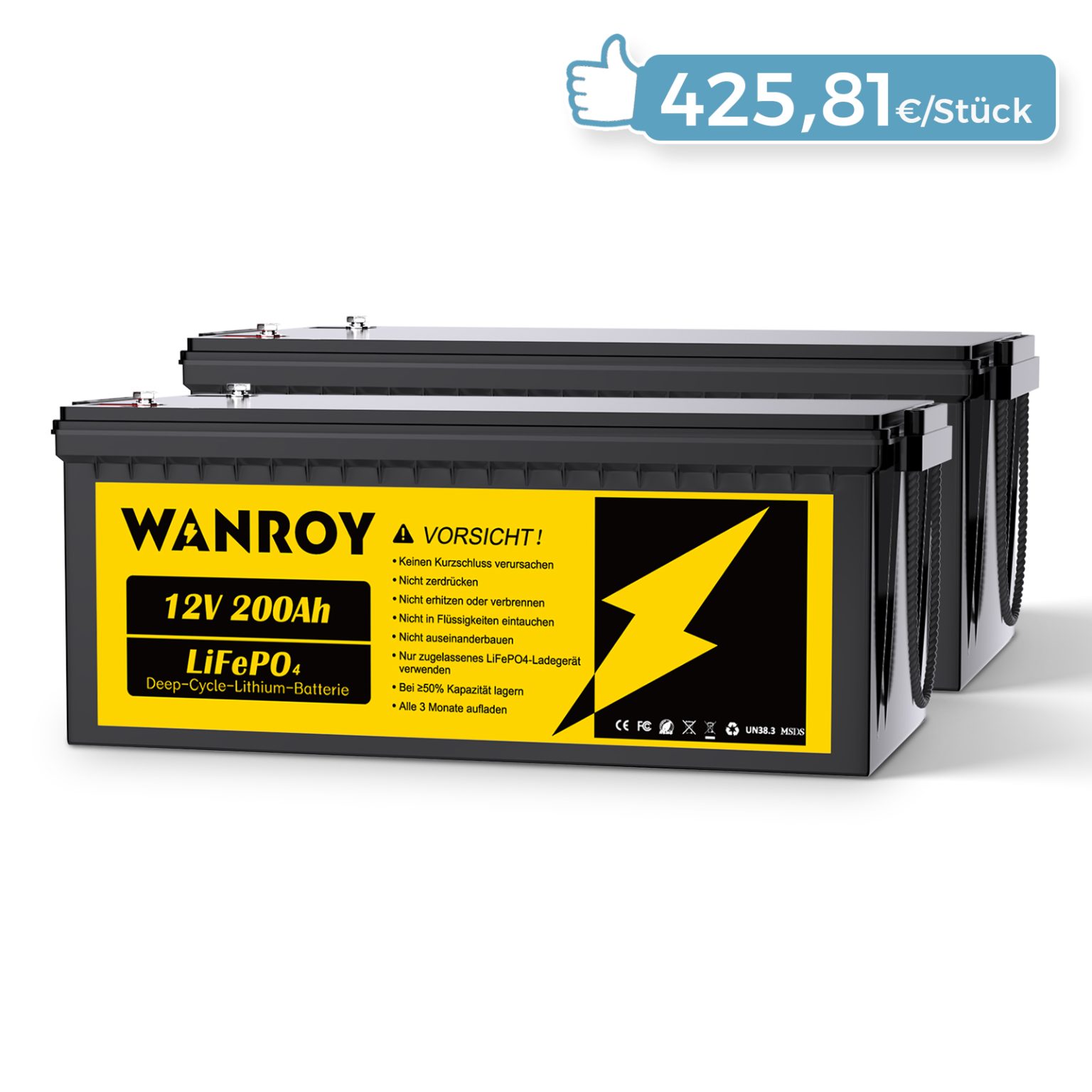 Energiespeicher Lifepo4 Akku 12V 100Ah in Deutschland